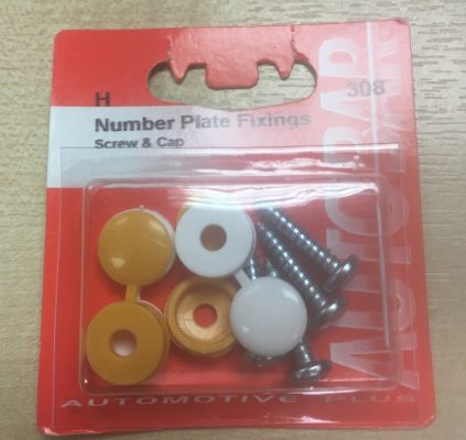 Number plate fixing screws - Andrew Curran Car Parts
